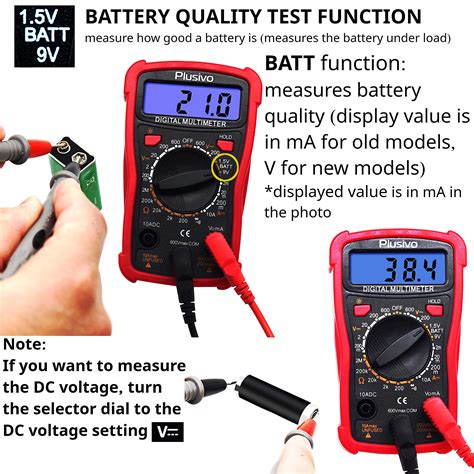 Plusivo Digital Multimeter Tester 2000 Counts Ac Dc