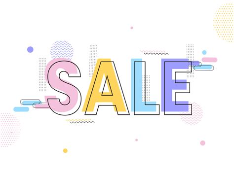 Colorful Sale Font On White Background Advertising Poster Or Banner