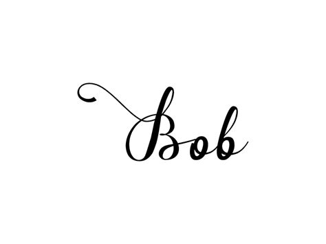 Bob SVG Typography Graphic By Expressyourself Creative Fabrica