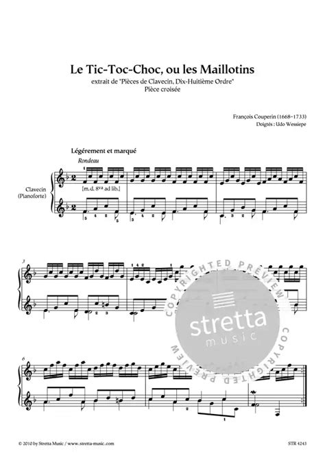 Le Tic Toc Choc Ou Les Maillotins Von François Couperin Im Stretta