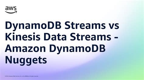 Dynamodb Streams Vs Kinesis Data Streams Amazon Dynamodb Nuggets Japanese Amazon Web