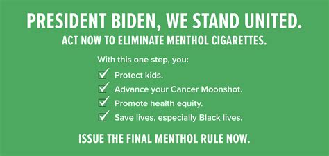 Leading Organizations Urge President Biden To Ban Menthol Cigarettes