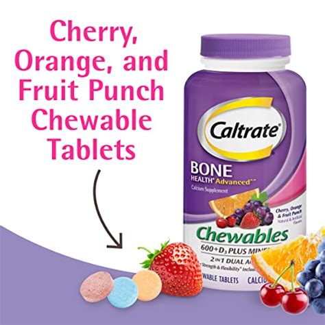 Caltrate Chewables 600 Plus D3 Plus Minerals Calcium Vitamin D Supplement Cherry Orange And Caltrate Chewables 600 Plus D3 Plus Minerals Calcium Vitamin D Supplement Cherry Orange And