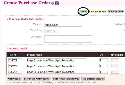 Create Purchase Orders For Products Ordered Outside Of MK