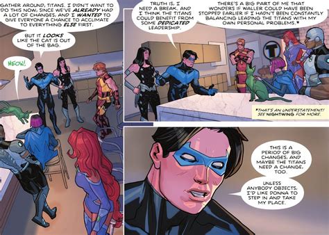 Nightwing Officially Steps Down As Titans Leader Nominating Spoiler