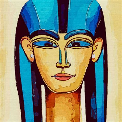 Ancient Egypt Background Egyptian Hieroglyph Stock Illustration
