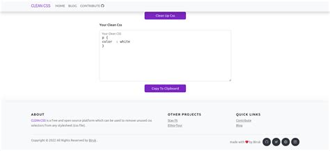 GitHub Biruk Kassaw Clean Css Open Source Website And API To Remove Unused Selectors From
