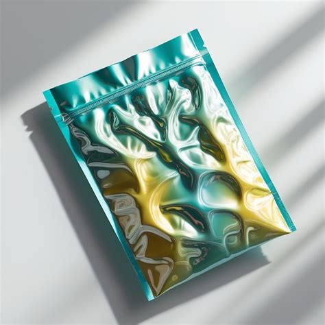 3D Glossy Plastic Packet Premium AI Generated Image