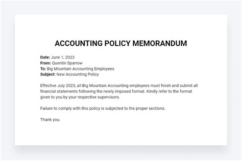 How To Write Accounting Memos Walkthrough Examples Downloadable