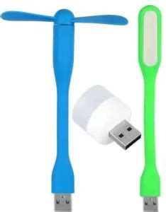 Icall Triple Combo USB Light USB Fan Mini USB Bulb Emergency Combo Use With Laptop