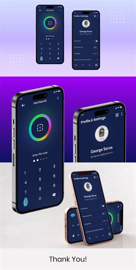 Unlock App Screens Behance