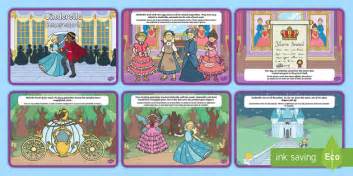 Cinderella Story Sequencing Cards English Italian Cinderella Story