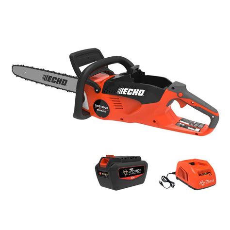 ECHO DCS C EFORCE In V Cordless Battery Chainsaw With Ah Battery And Charger