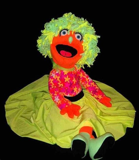 Blacklight Female Puppet Nancy Out Of The Box Puppets
