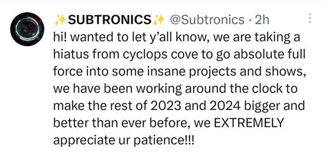 No Cyclops Cove Rsubtronics