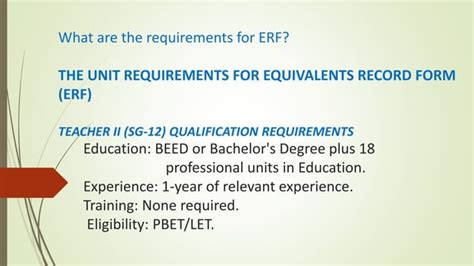 erf implementation pptx professional school postgraduate education