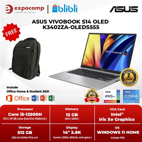 Jual Asus Vivobook S 14 Oled K3402 Original Murah Harga Diskon