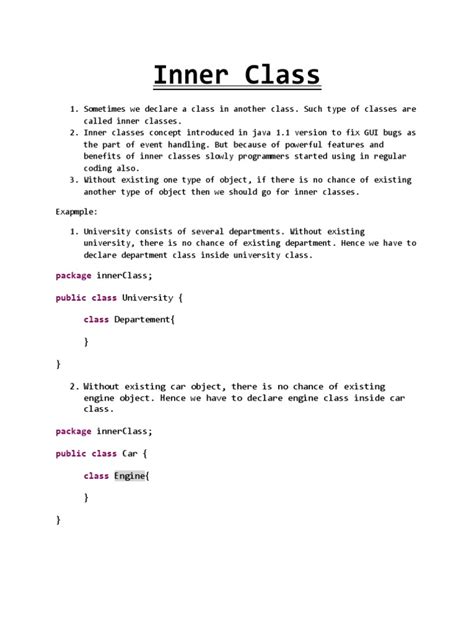 Inner Class By Durga Sir Pdf Computers