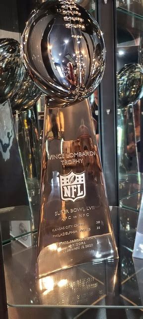 Vince Lombardi Trophy Replica Super Bowl 57 Lvii Kansas City Chiefs
