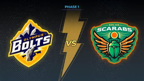 SMITE Challenger Circuit Phase 1 Week 1 Olympus Bolts Vs Solar Scarabs