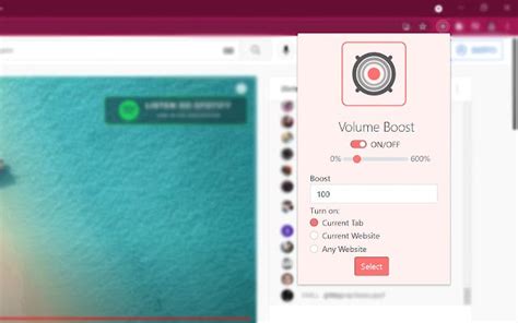 Volume Boost Google Chrome