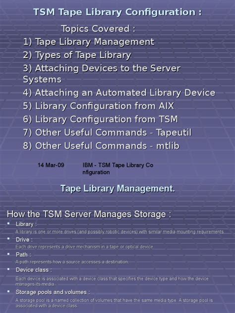 Ibm Tape Library Configuration Pdf Computer Data Storage Library