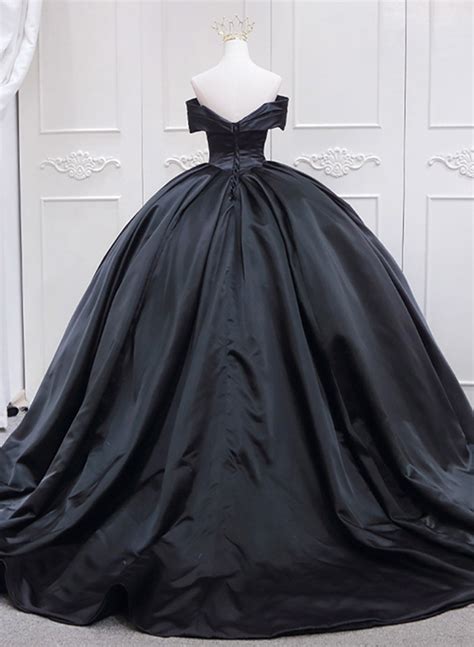 Ball Gown Off The Shoulder Sleeveless Sweep Train Prom Dresses Missacc