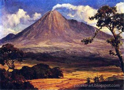 39 Lukisan Gunung Merapi Karya Basoeki Abdullah Gambar Lukisan