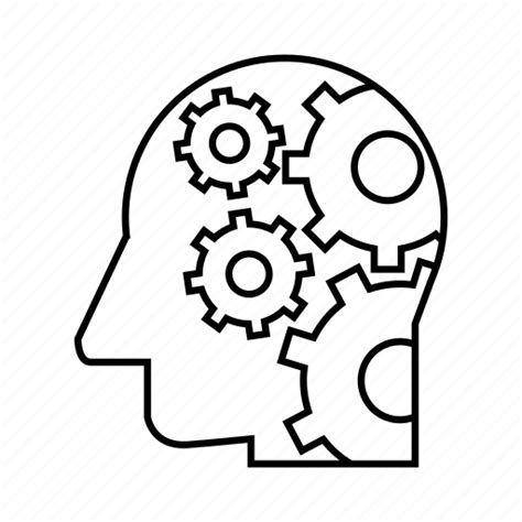 Android Cog Cybernetics Gear Head Humanoid Robot Icon