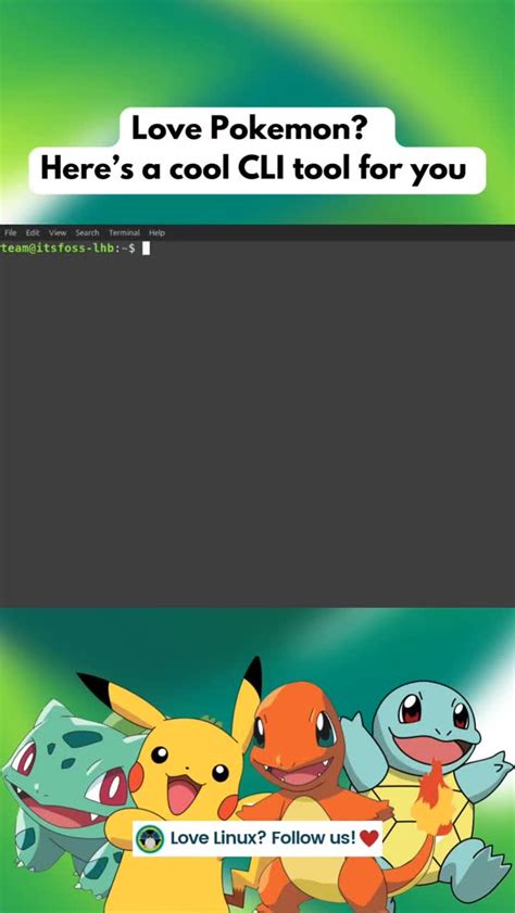 Its Foss Pokefans Do You Like It 🤩 Linux Linuxterminal Gnulinux Opensource Pokemon