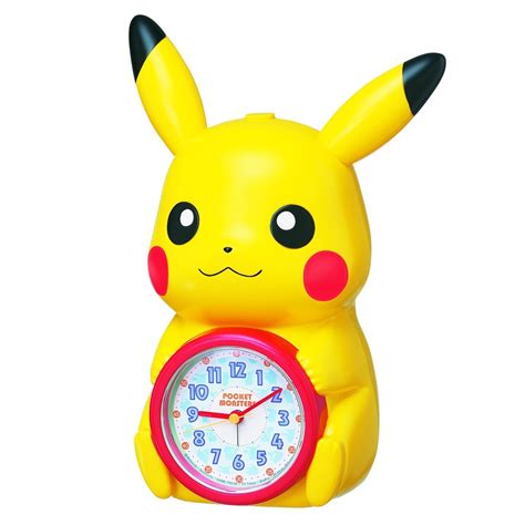Amazon｜seiko Clock セイコークロック 目覚まし時計 ポケットモンスター ピカチュウ キャラクター型 おしゃべりアラーム