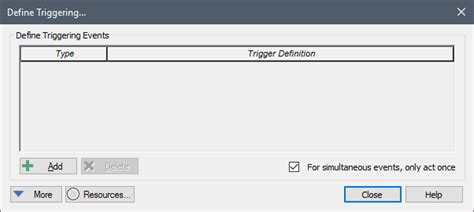Specifying Triggering Events