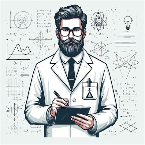 Premium Vector Physicist