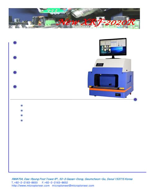 Xrf 2020reng Pdf Sensor Microsoft Excel