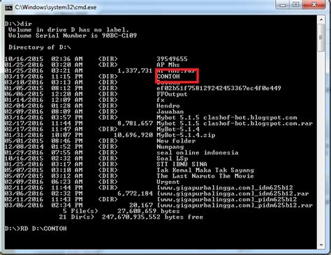 Cara Menghapus Folder Dan File Lewat Command Prompt World Science