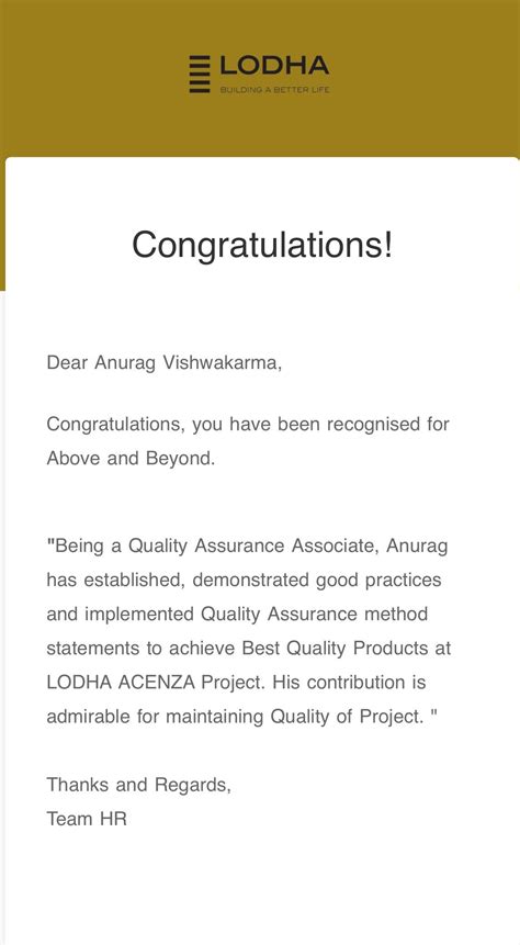 Anurag Vishwakarma On Linkedin Im Incredibly Honored To Have Received