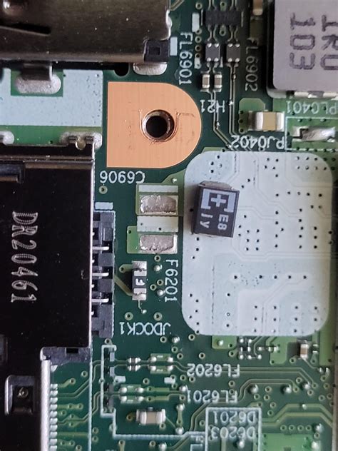 Need help to identify the knocked out surface mount component from my laptop. : r/ElectronicsRepair
