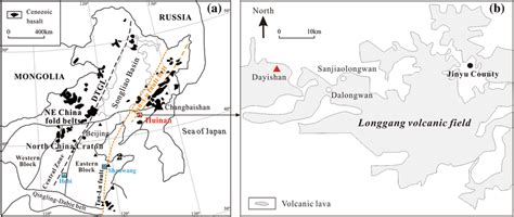 Simplified Tectonic Units And Distribution Of Cenozoic Basalts In North