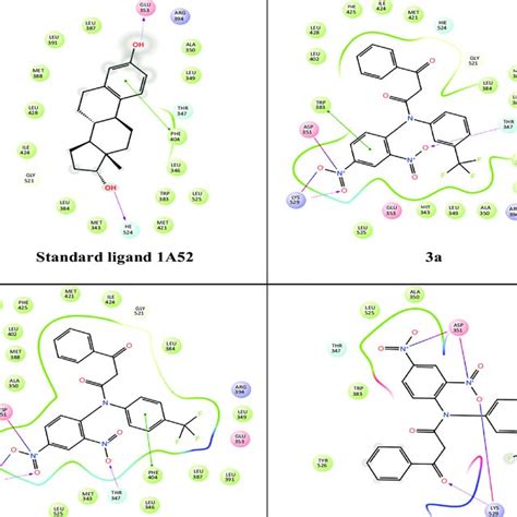 2d Structures Of Standard Ligand And Designed Compounds Download