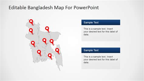 Editable Bangladesh Powerpoint Map Slidemodel