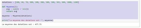 Python Calculer La Somme Moyenne D Une Liste Tutoriel Python