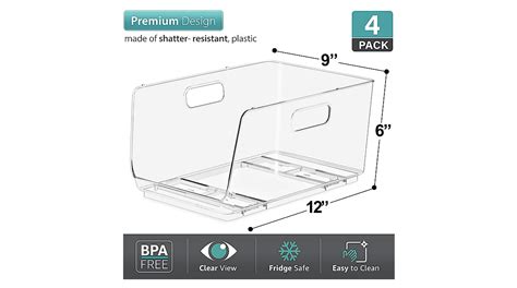 Sorbus Stackable Storage Bins Versatile Kitchen Organizers