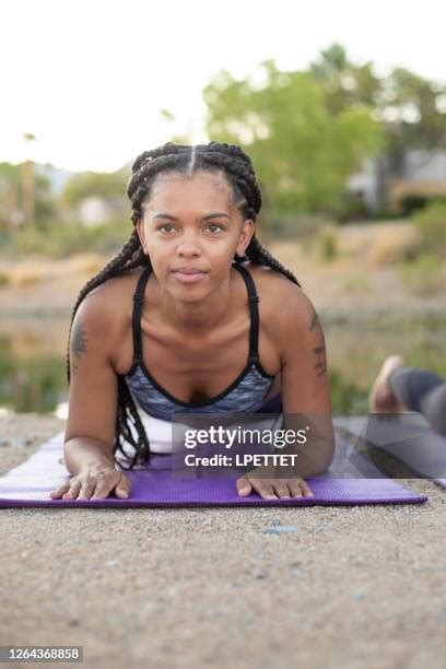 Black Woman Yoga Pants Photos And Premium High Res Pictures Getty Images