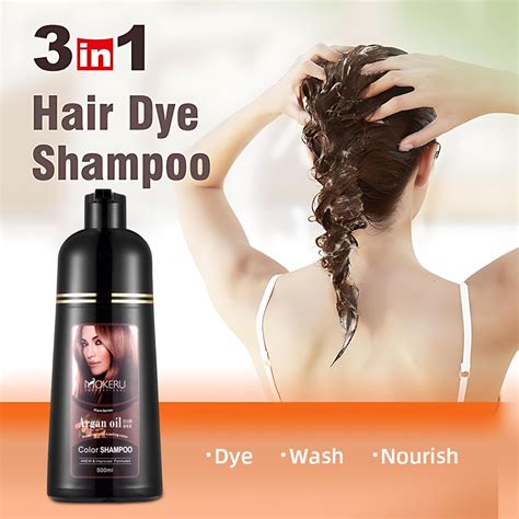 Mieauty 3 In 1 Hair Color Shampoo Safe Easy Use Long Lasting For