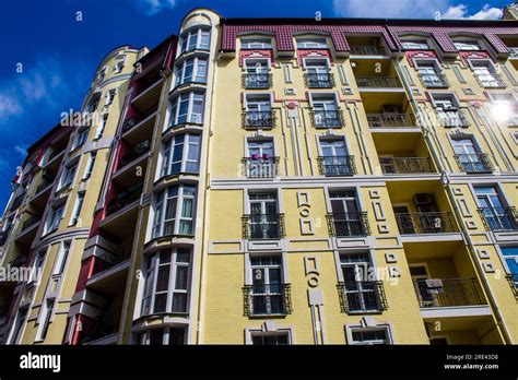 Facade Of Building In Kiev Vozdvizhenka The Oligarchs Ghost Town