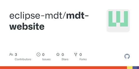 Github Eclipse Mdtmdt Website