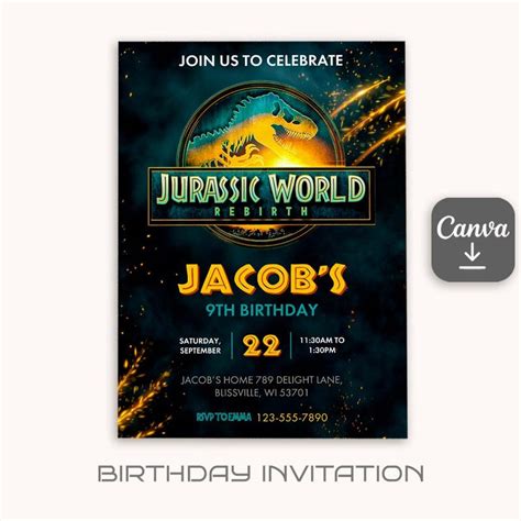Jurassic Park Rebirth Svg Etsy