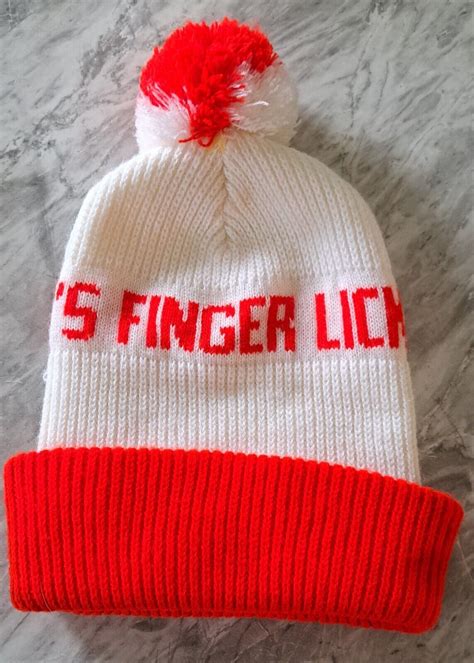 Rare Finger Lickin Good Kfc Toque 1970s Hat Kentucky Gem