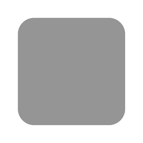 Square With Round Corner Flat Greyscale Icon 15684563 Vector Art At