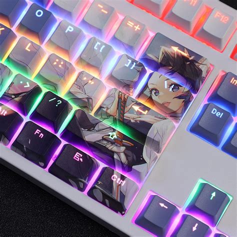 Shinobu Kocho Demon Slayer Backlit Keycap Set